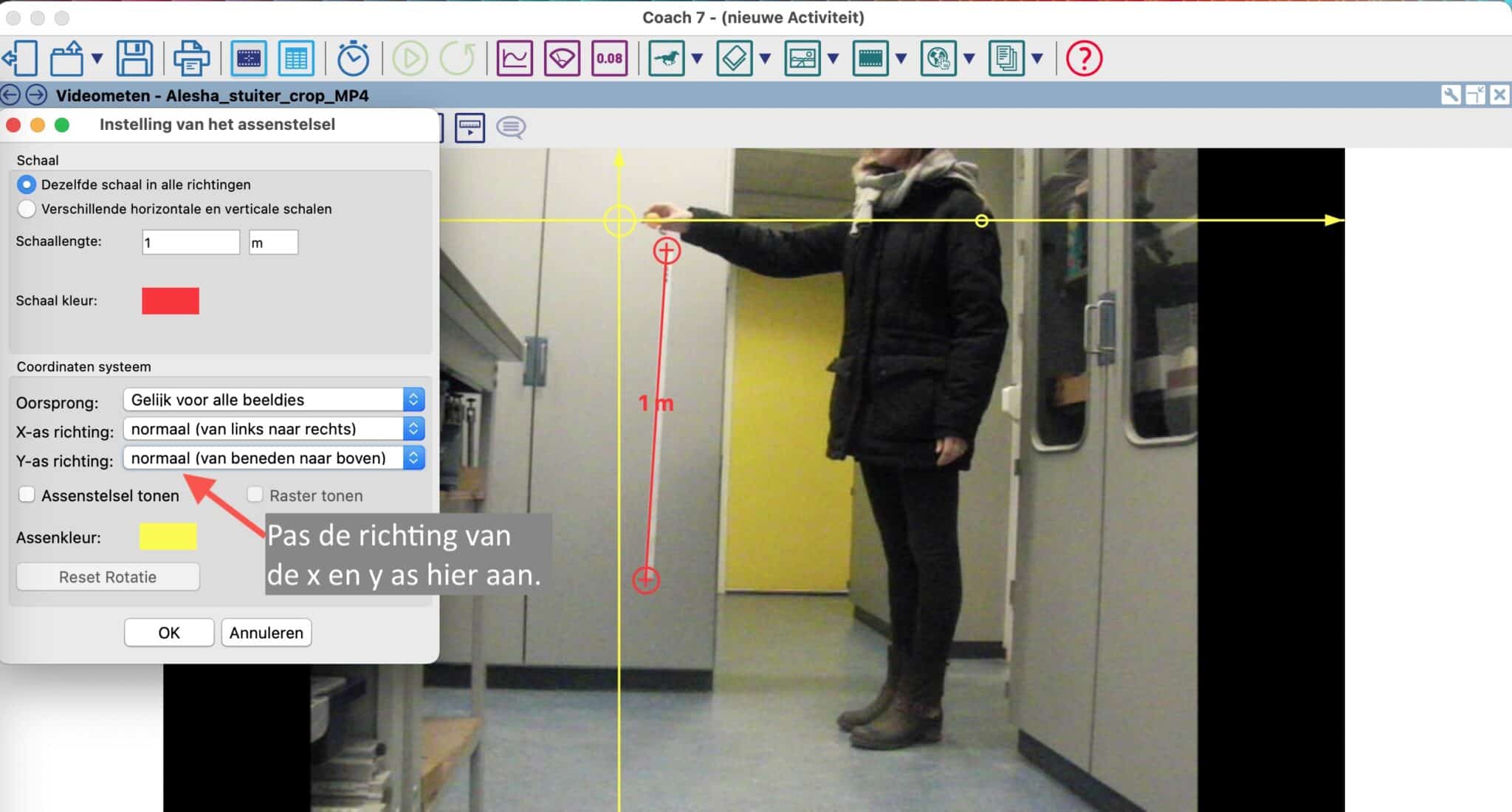 » Videometen: Verander assenstelsel | CMA